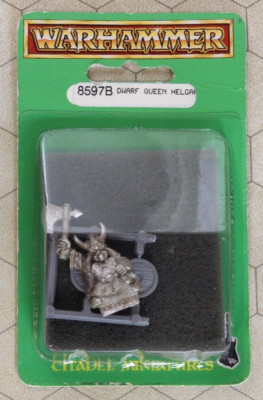 1996 WARHAMMER AoS Battles WHFB Dwarf QUEEN HELGAR 8597B - GW OOP ...