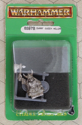 1996 WARHAMMER AoS Battles WHFB Dwarf QUEEN HELGAR 8597B - GW OOP ...