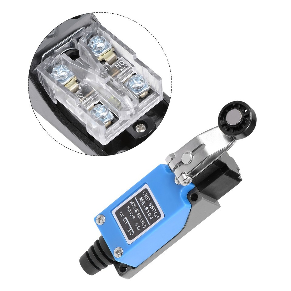 ME-8104 Roller Lever Arm Momentary Limit Switch 1NC+1NO for CNC Mill 3D ...
