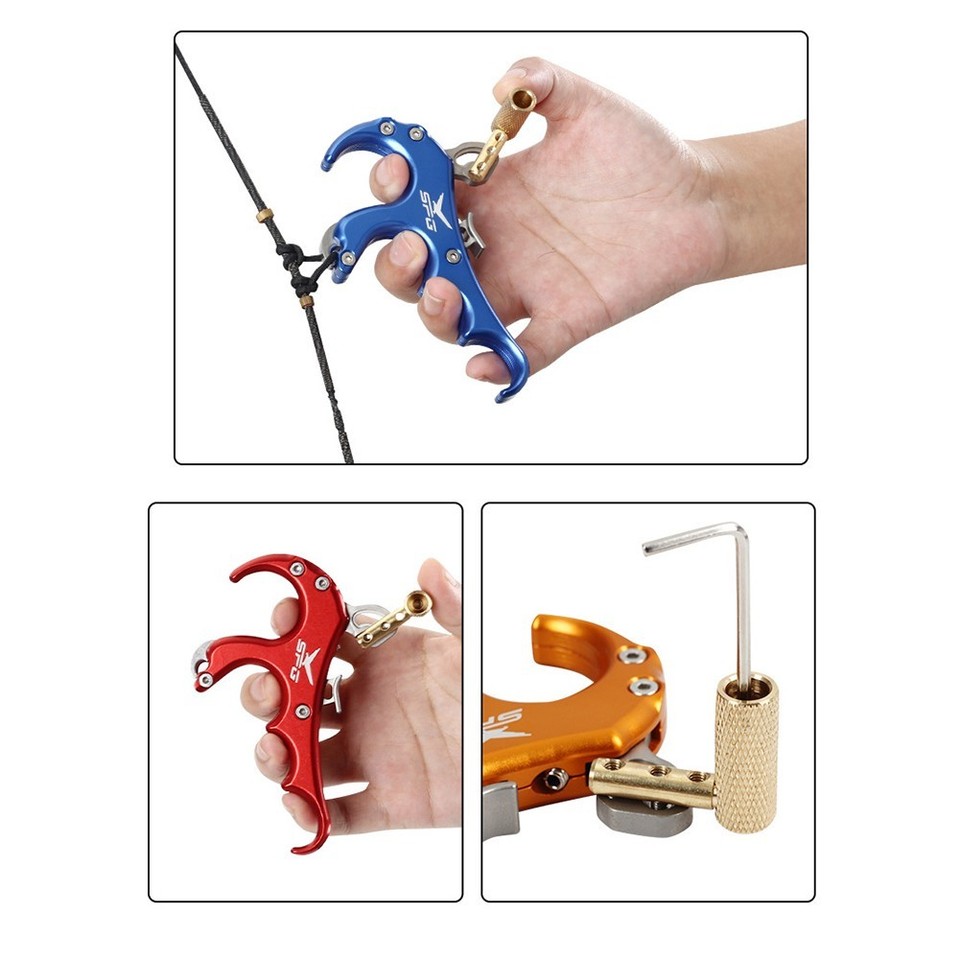 Precision CNC Machining Aluminum Alloy Four Finger Grip Bow Release ...