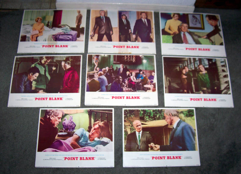 POINT BLANK lobby card set LEE MARVIN/ANGIE DICKINSON 11x14 movie ...