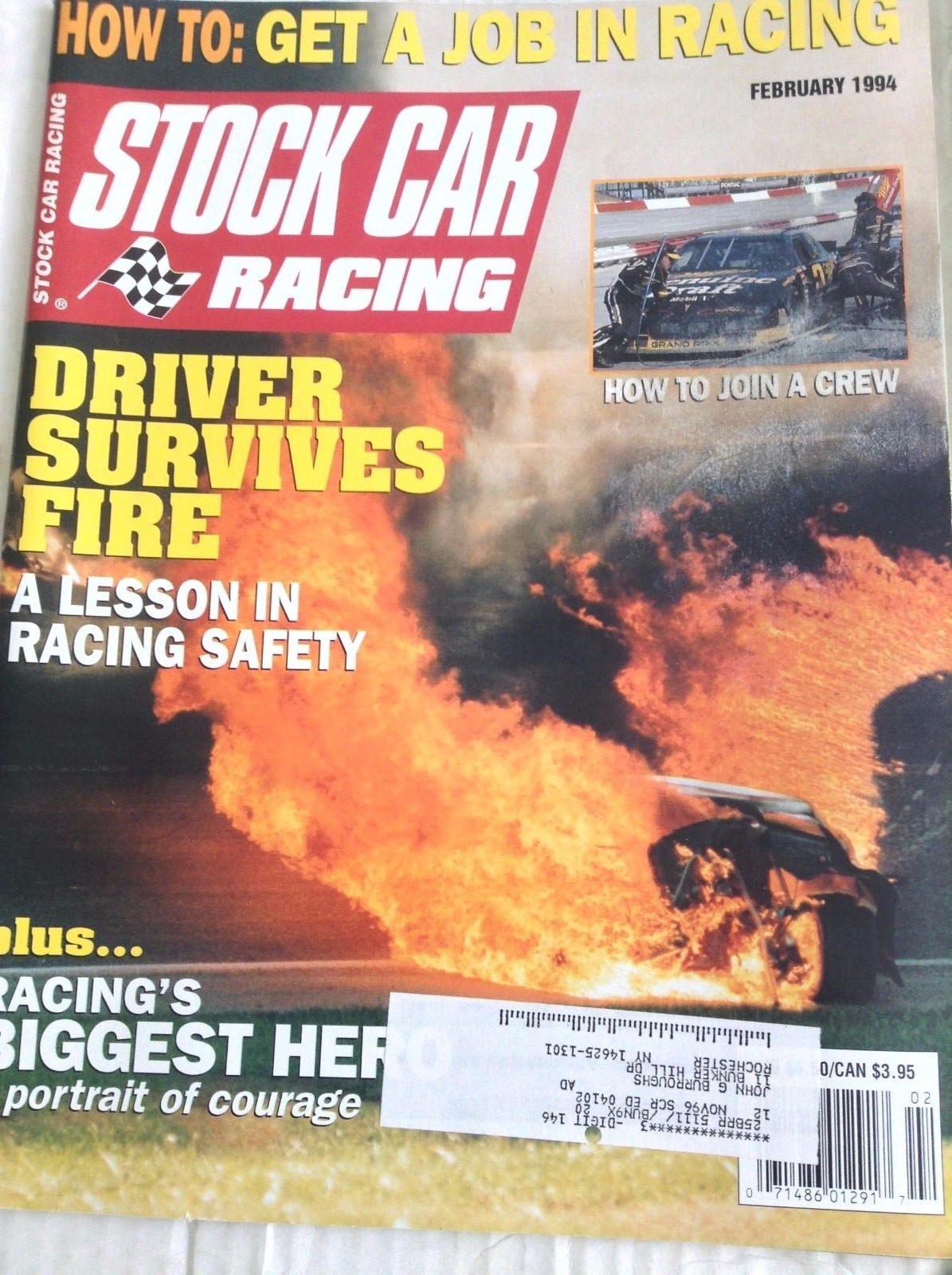 Stock Car Racing Magazine Banjo Grimm Josh Tarter February 1994 ...