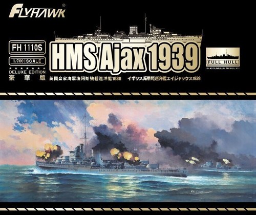 Flyhawk FH1110S 1/700 HMS Ajax 1939 Limited Edition Plastic Model Kit ...