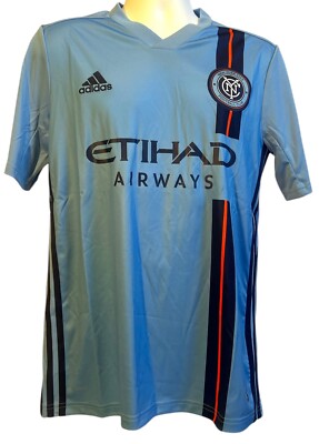 adidas New York City FC Youth Home Light Blue 2019 Soccer Jersey | eBay