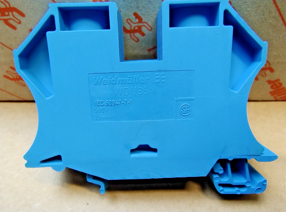 Weidmüller WDU 35N blau Durchgangsklemme Schraubanschluss 35 mm² 20 St ...
