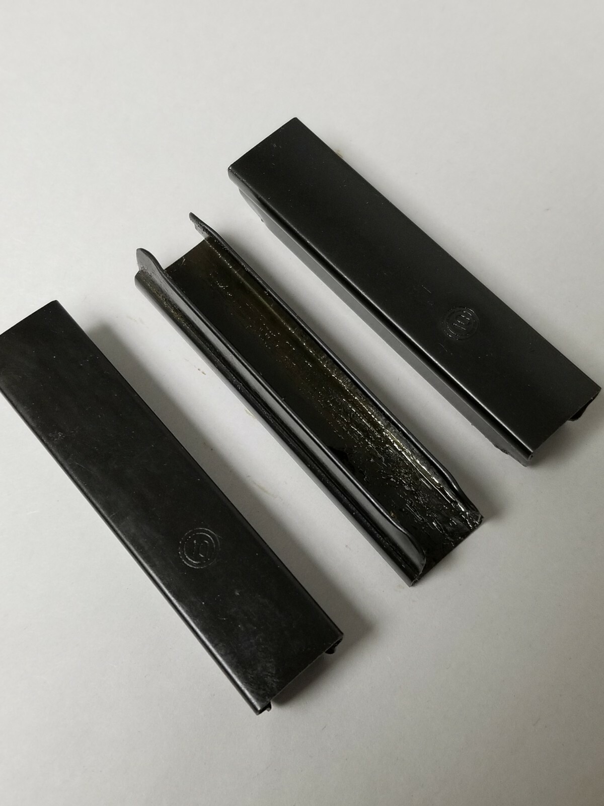 BULGARIAN 5 ROUND MOSIN NAGANT STRIPPER CLIPS MARKED "10" IN A CIRCLE ...