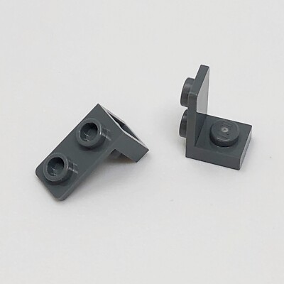 73825 LEGO Parts Bracket 1x1 - 1 x2 Inverted DARK BLUISH GRAY (2) | eBay