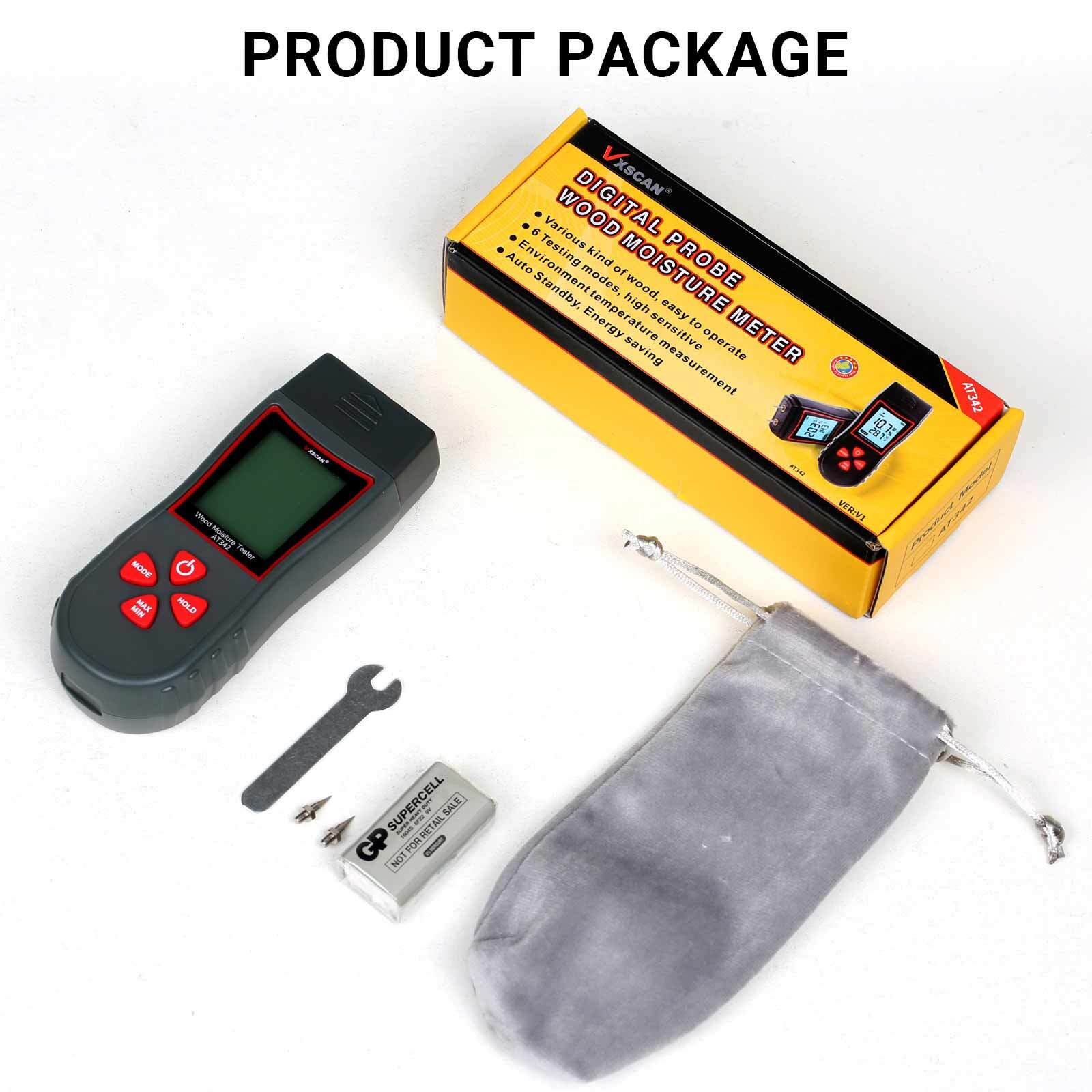 Digital LCD Wood Moisture Meter Detector Tester Wood Firewood Paper ...
