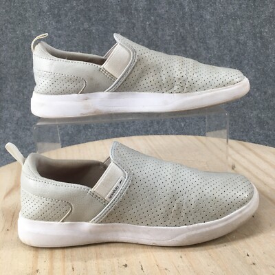Speedo Shoes Womens 7 Perforated Slip On Casual Sneakers Beige Faux ...