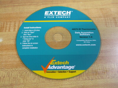 Extech Instruments 42570 IR Data Acquisition Software CD Version 1.6 | eBay