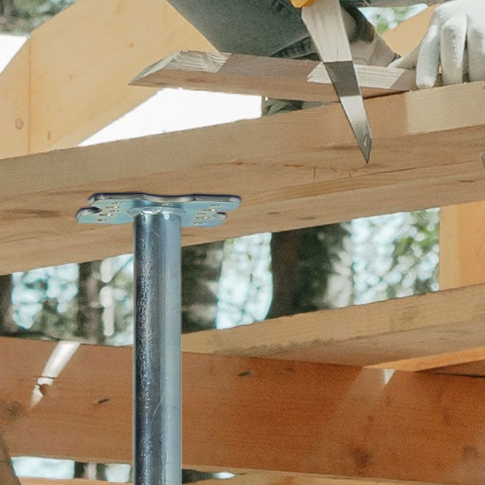 Adjustable Jacks Scaffolding Galvanized Steel Industry Building Support ...