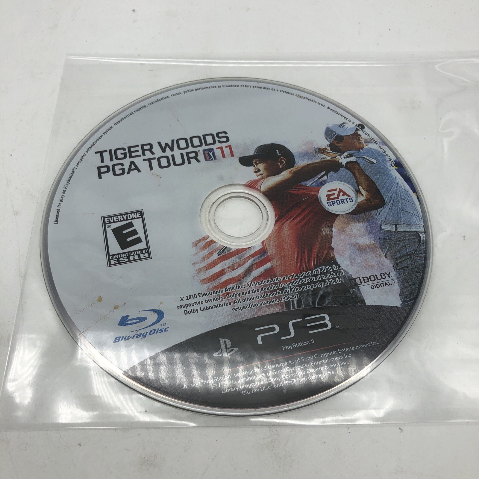 PS3 Tiger Woods PGA Tour 11 (Sony PlayStation 3, 2010) Disc Only ...