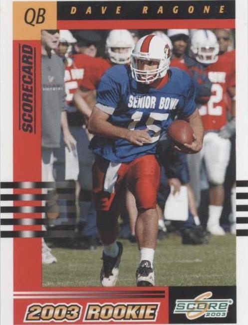 2003 Score - 2003 Rookie Dave Ragone #280 Scorecard /500 (RC) for sale ...
