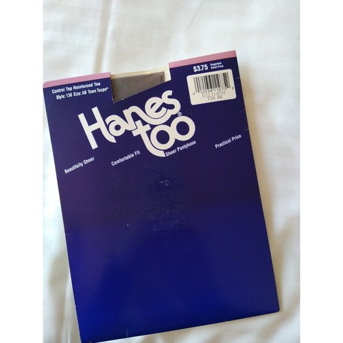 Hanes Too AB Pantyhose Town Taupe Control Top Hosiery Sexy Reinforced ...