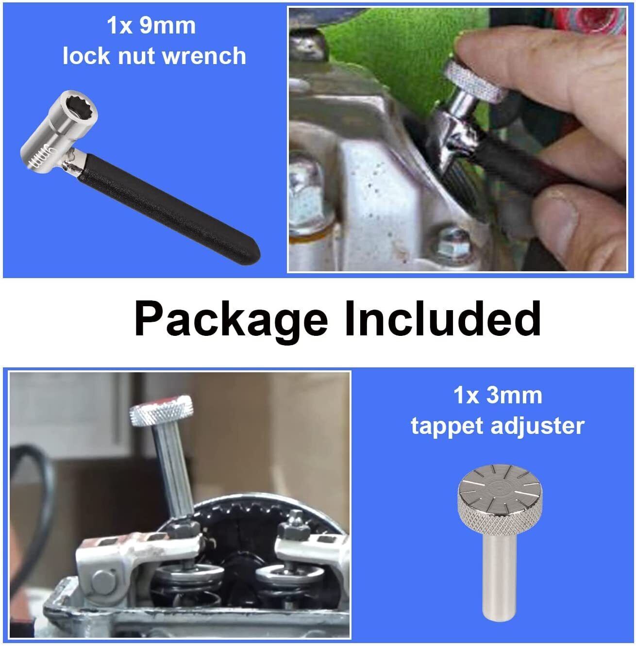 Valve Tappet Adjusting Wrench Tool Kit For Most Motorcycles ATVs ...