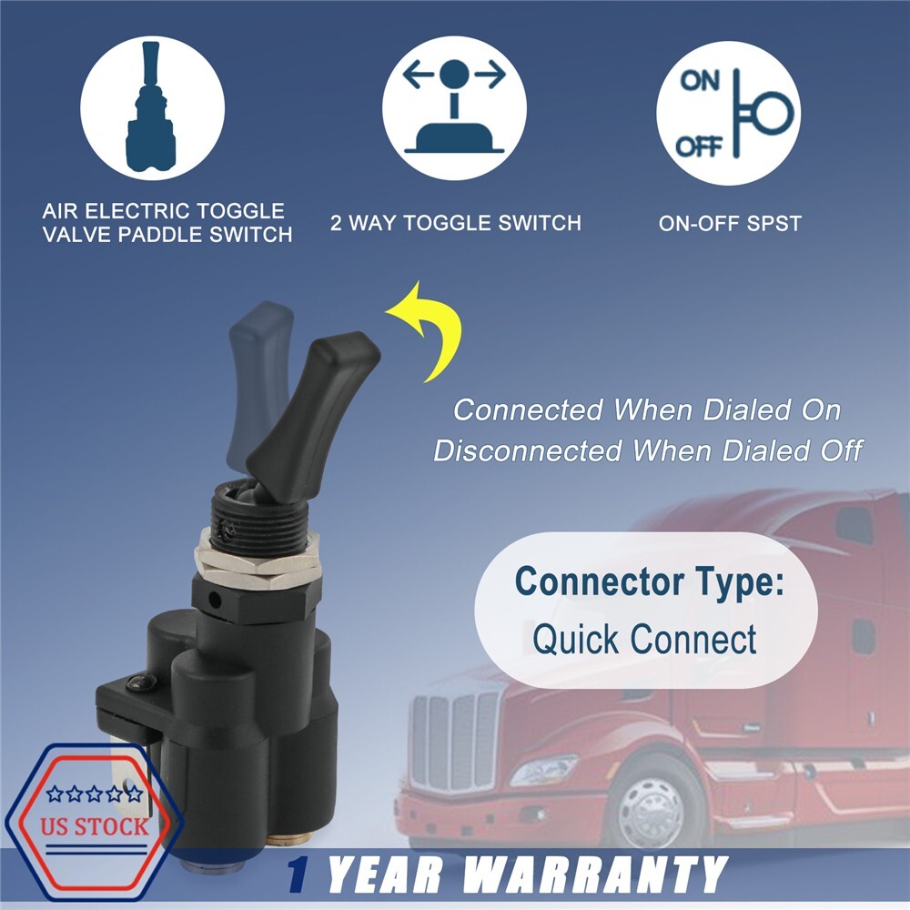 K295-362-1 Electric Air Toggle Valve Paddle Switch NEW For Peterbilt ...