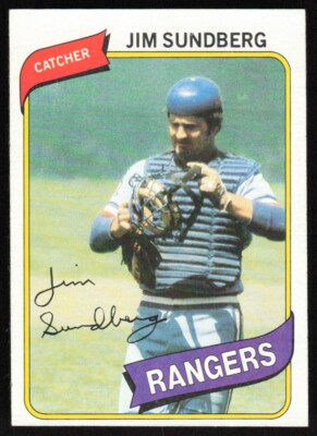 1980 Topps Jim Sundberg Texas Rangers #530 | eBay