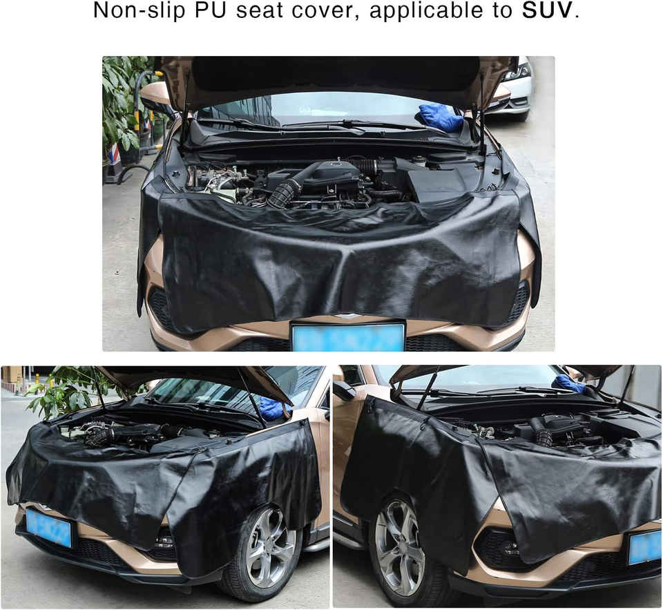 3pc Fender Protectors for Mechanics Microfiber Leather Car Fender Cover ...