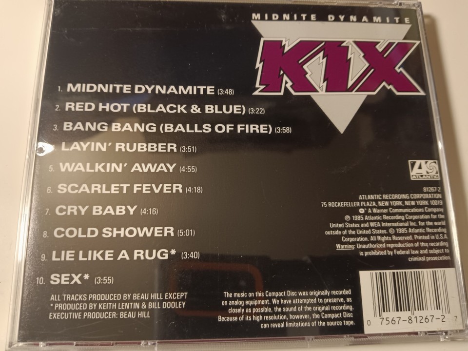 KIX 3 CD LOT ROCK YOUR FACE OFF MIDNITE DYNAMITE HOT WIRE USED CD'S ...