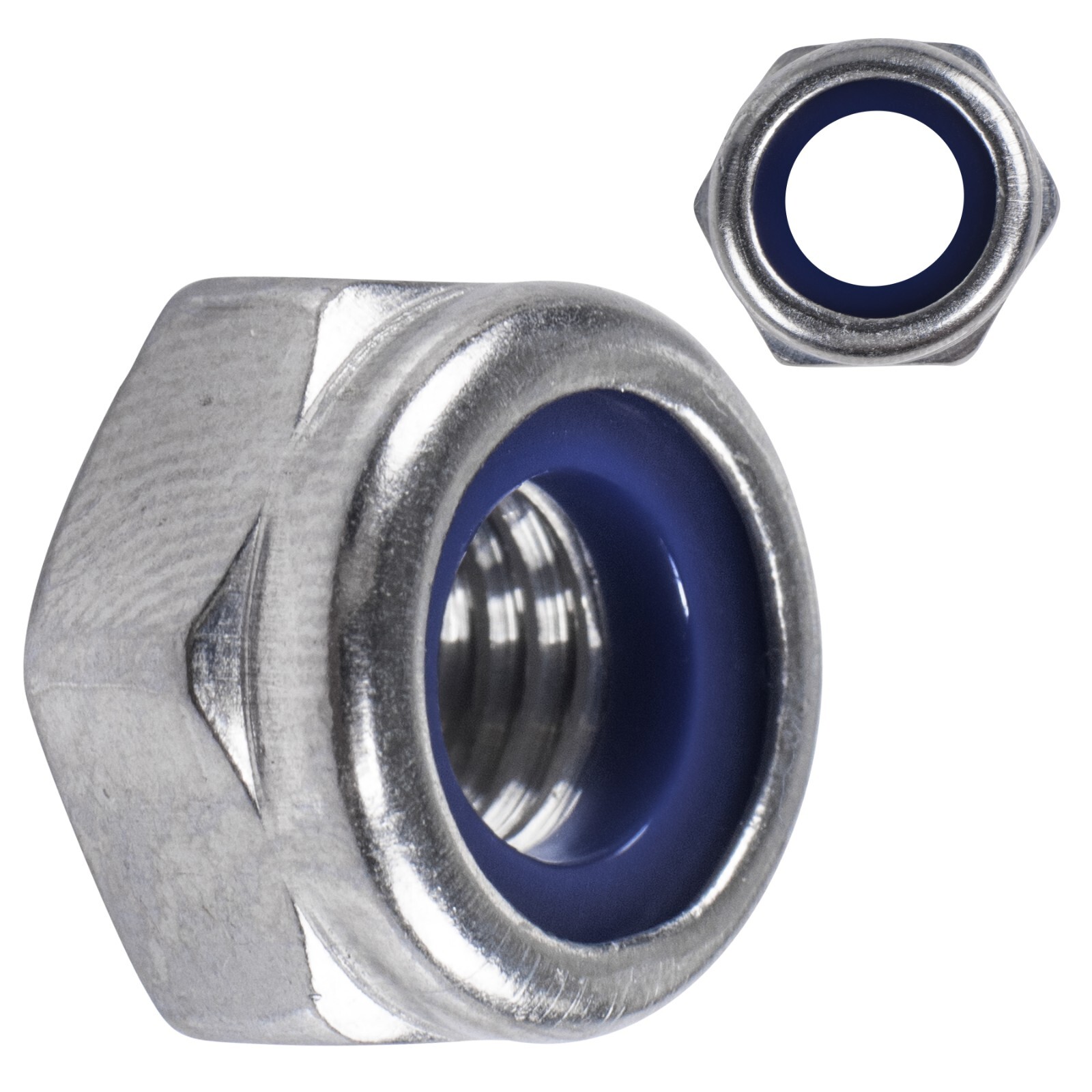 Stoppmuttern Hutmuttern Sperrzahnmuttern Edelstahl V2A -M3 M4 M5 M6 M8 ...