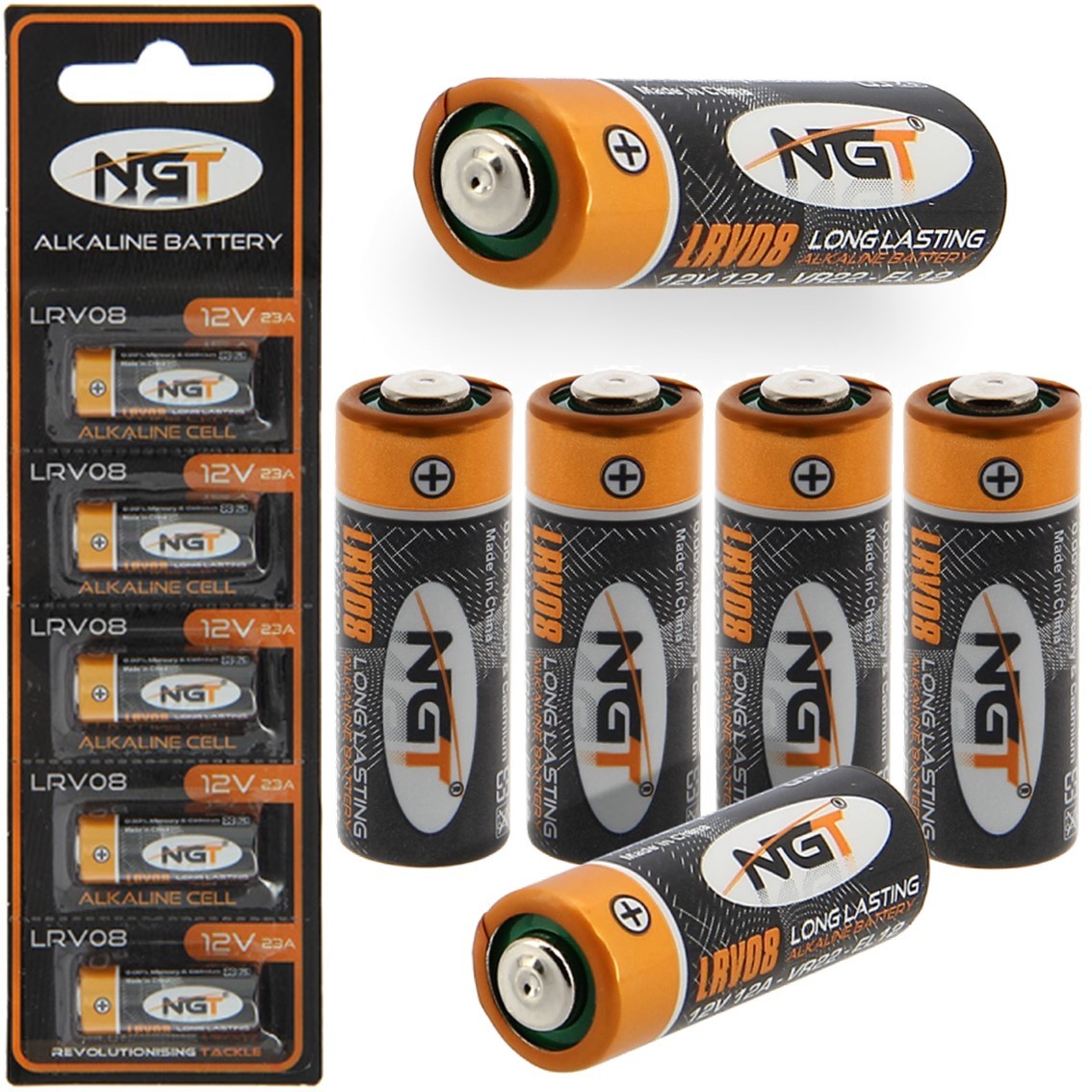 NGT LRV08 BATTERIES 12v Battery Bite Alarms Fishing VX VC Camo Leeda 1 ...