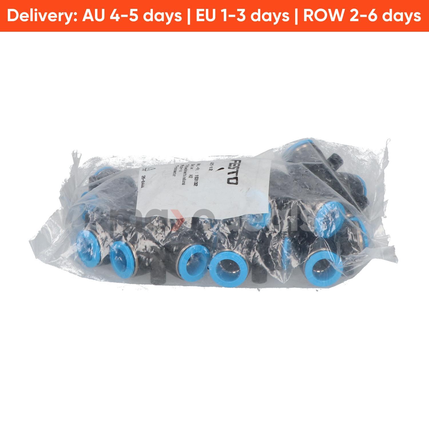 Festo QST-12 Push-in T Connector New NFP Sealed (10pcs) | eBay