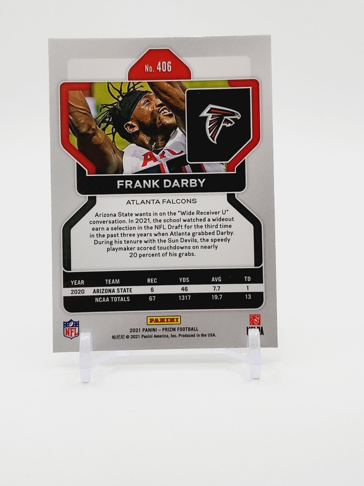 Frank Darby PRIZM Rookie Card 2021 Panini Prizm #406 Atlanta Falcons ...