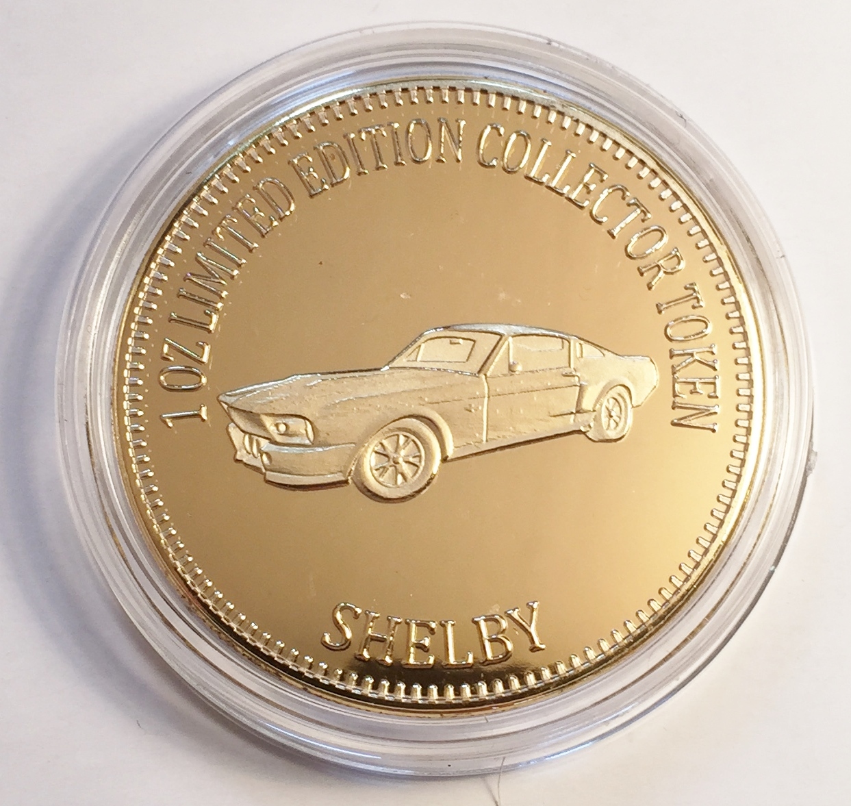 "SHELBY" Muscle Car Series 1 0z HGE 999 24k Gold Coin/token LTD 2,500 ...