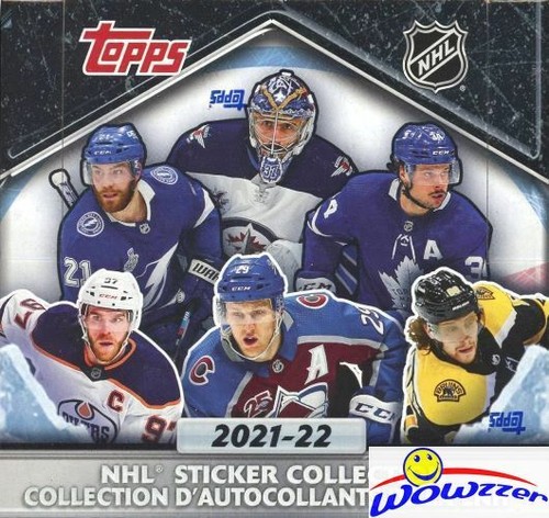 2021/22 Topps Hockey MASSIVE 50 Pack Factory Sealed Sticker Box-250 ...