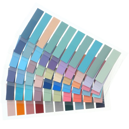 6 Sheets Color Note Pad Tabs for Annotating Books Sticky Page Markers ...