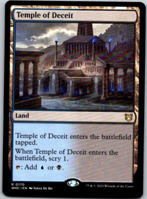 Magic the Gathering Temple of Deceit Wilds of Eldraine Commander MTG ...