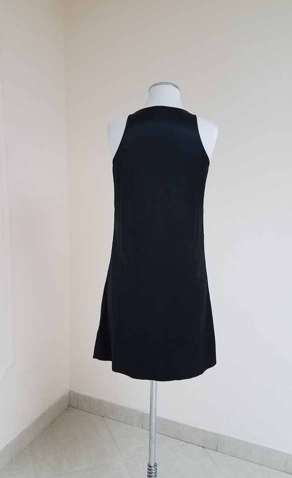 $378. Black Dress ELIJAH BRAND Black Silk Sleeveless A line Sz. XS | eBay