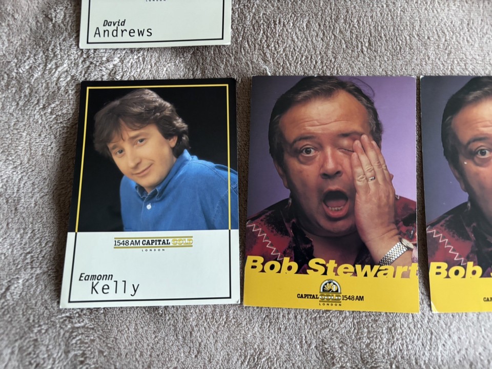 CAPITAL GOLD RADIO- VINTAGE UNSIGNED CAST CARDS X 7 | eBay UK