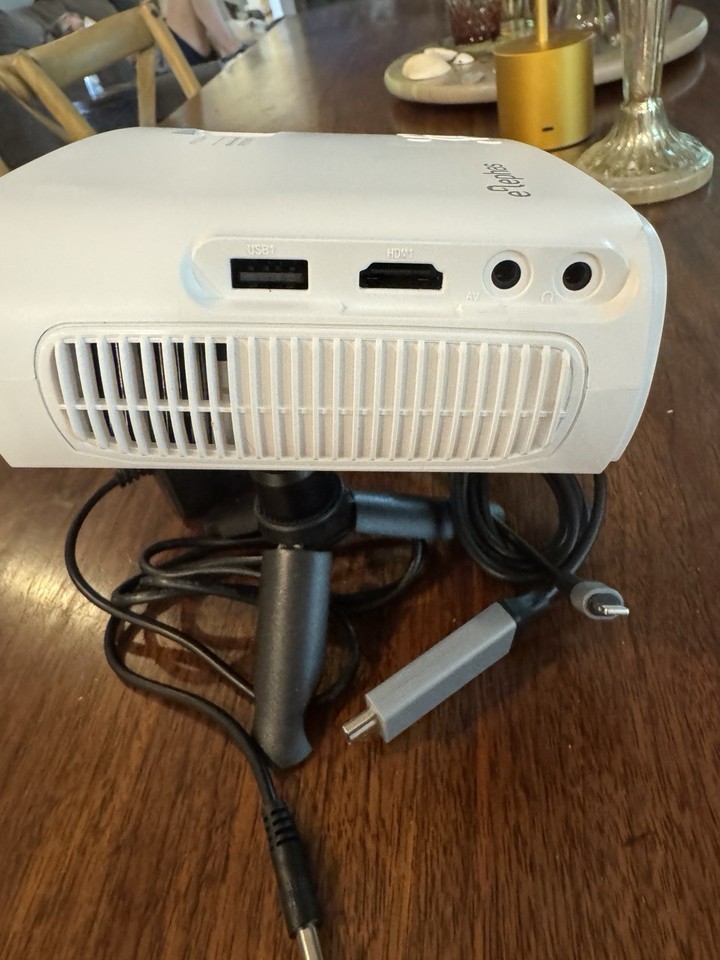 Elephas BL128 LED Mini Projector Full HD 1080P, Black/White | eBay