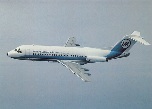 Airline Postcards Iran Asseman Airlines Fokker F28 Mk4000 EP-PAT | eBay