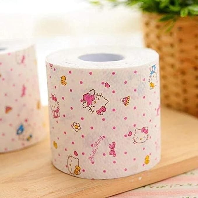 Sanrio Hello Kitty Toilet Paper Double 12 Rolls x 4 Sweets Scent Pink ...