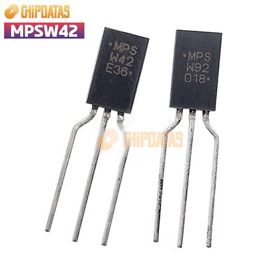1Pair(2PCS) New MPSW42 + MPSW92 TO-92L One Watt High Voltage Transistor ...