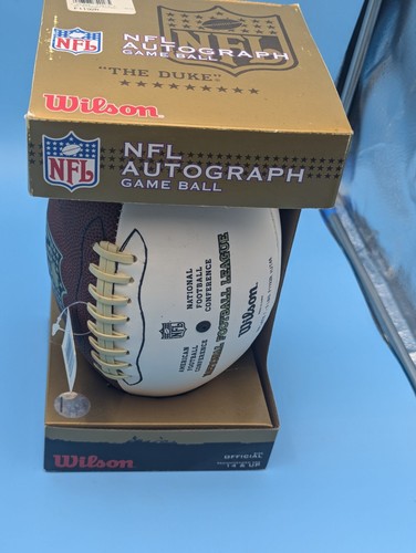 Wilson Official F1192R NFL 3 White Panel Autograph Football With Tags ...