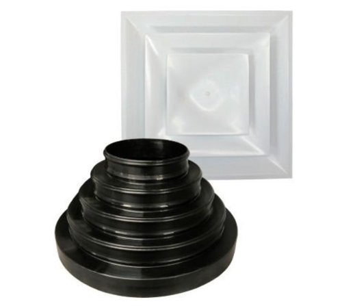 American Louver PLASTICADE STR-C-W-NRD Stratus Universal Cone Diffuser ...