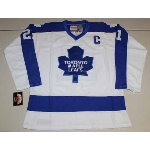 NHL Hockey Vintage Toronto Maple Leafs Borje Salming #21 Jersey 50 ...