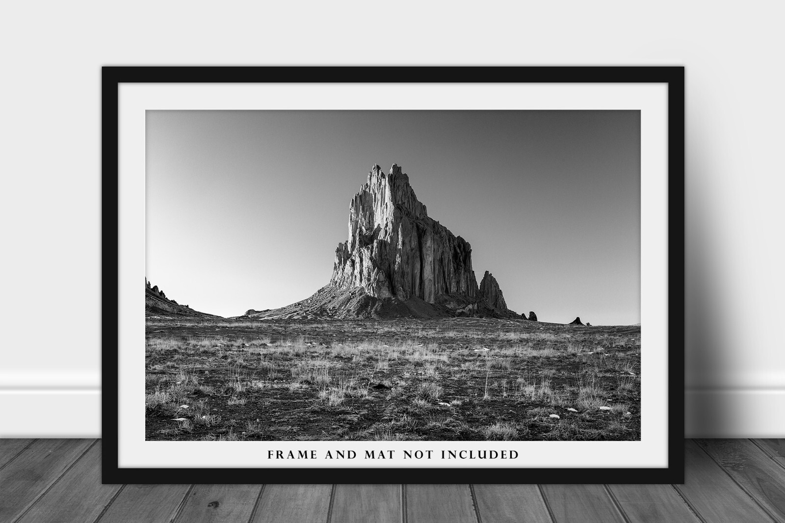 Black and White Shiprock Photo Print | New Mexico Wall Art ...