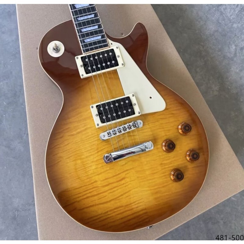 Upgraded Jimmy Page Honey Burst Standard Electric Guitar w SS Frets ...