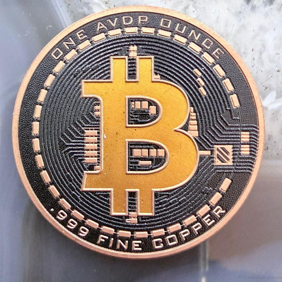 New Tube of 20 One Ounce .999 Fine Colorized Copper Bitcoin Rounds | eBay