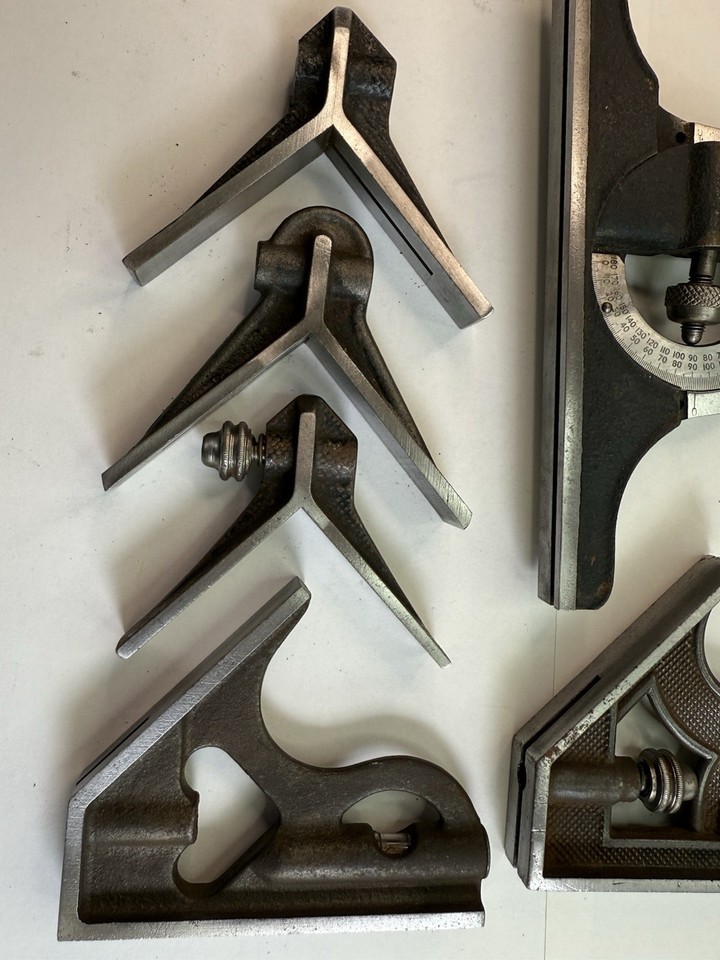 Vintage Lot of Assorted Machinist Combination Square Parts / Incomplete ...