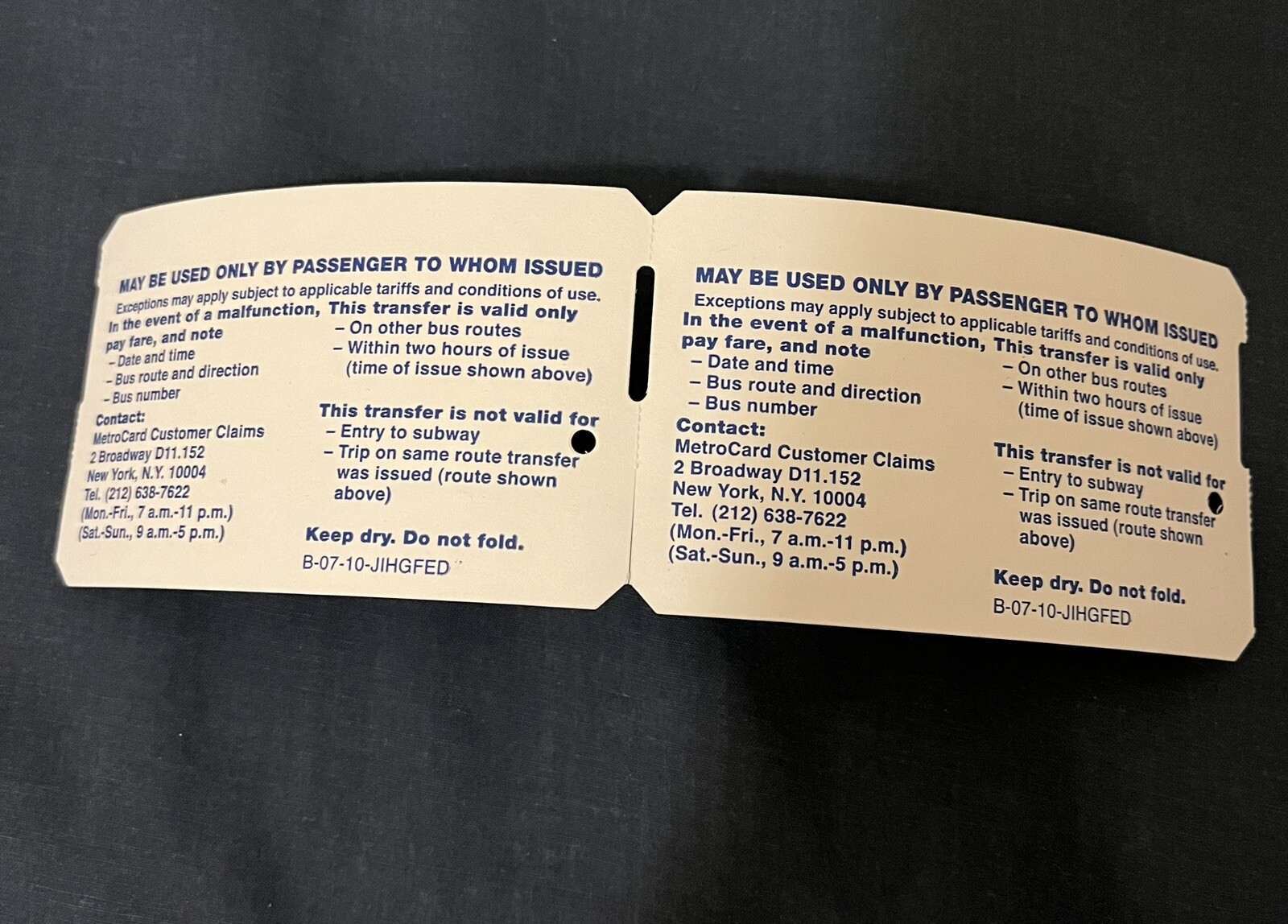 NYCT MTA MetroCard - Bus Transfer | eBay