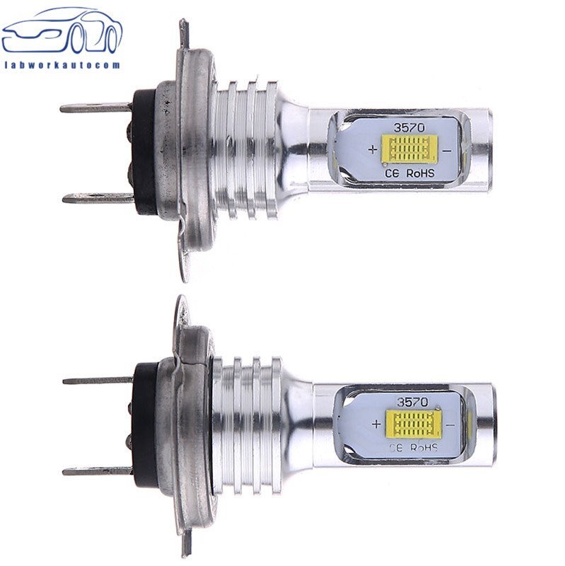 New H7 LED 80W Super Bright 8000K Ice Blue Headlight Bulbs Kit High Low ...