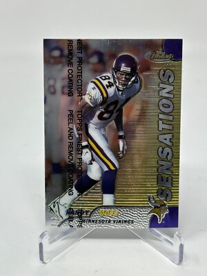 1999 Topps Finest Football Randy Moss Card #143 Unpeeled | eBay