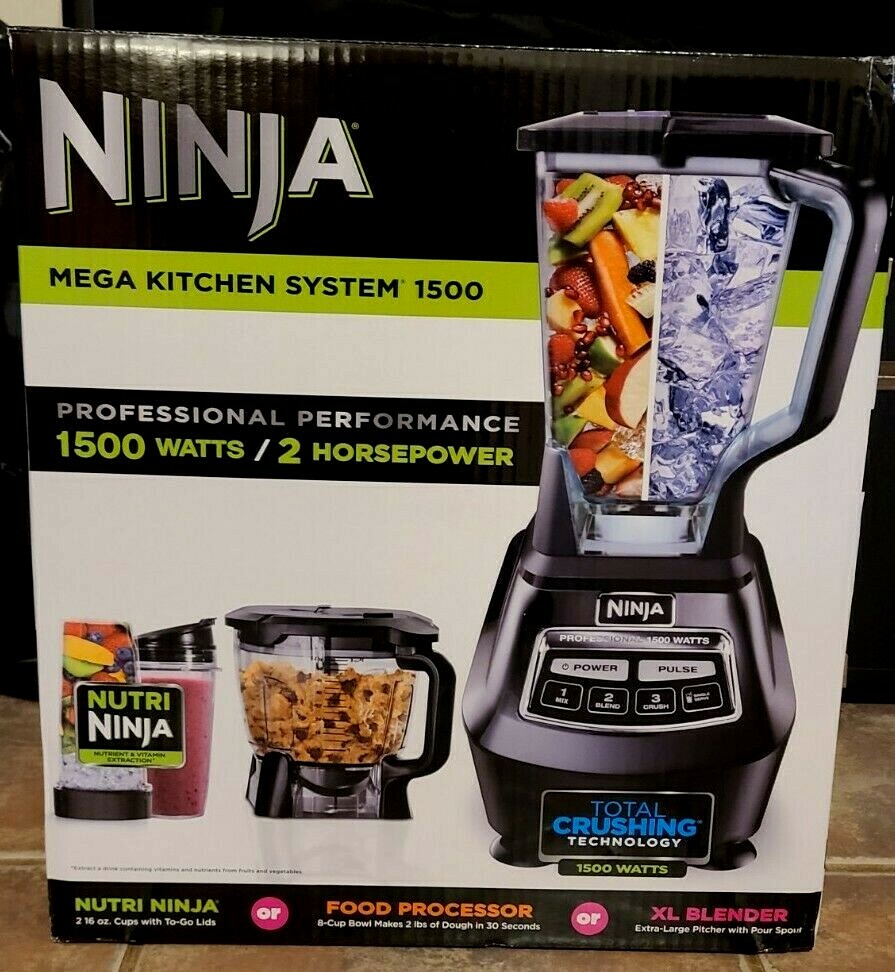 Ninja Mega Kitchen System 1500 watts 72- oz 4 Blade BPA-free BL770 ...