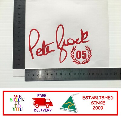 PETER BROCK 05 BUMPER STICKER, VINYL DECAL ,BACK WINDOW STICKERS, Brand ...