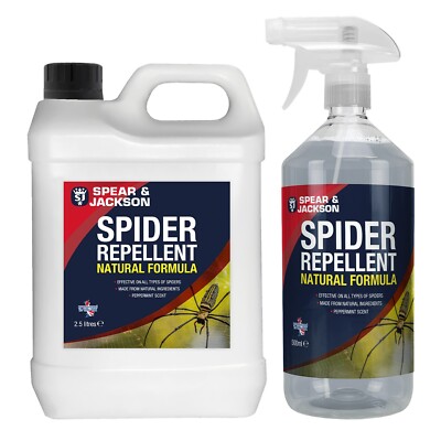 Spider Repellent Spray - 2.5L plus 500ml Trigger Spray - Spear ...